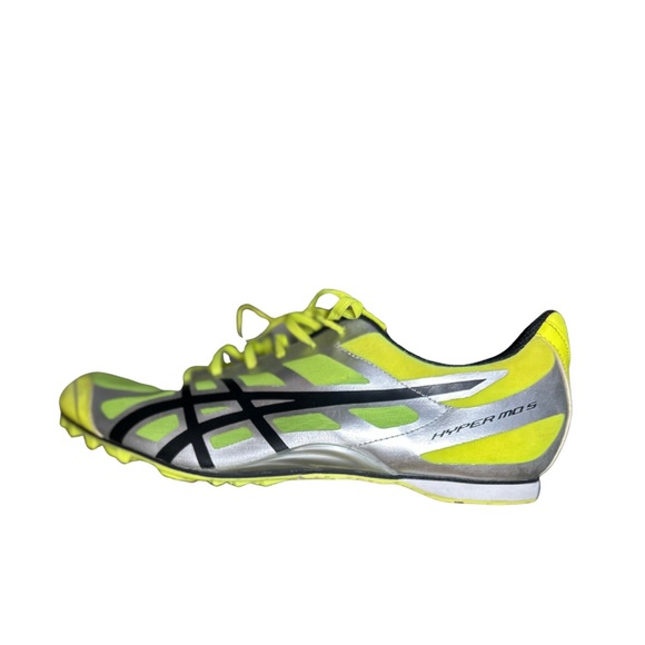 Asics | Shoes | Asics Hyper Md 5 Mens Neon Yellow Track Field Spikes ...